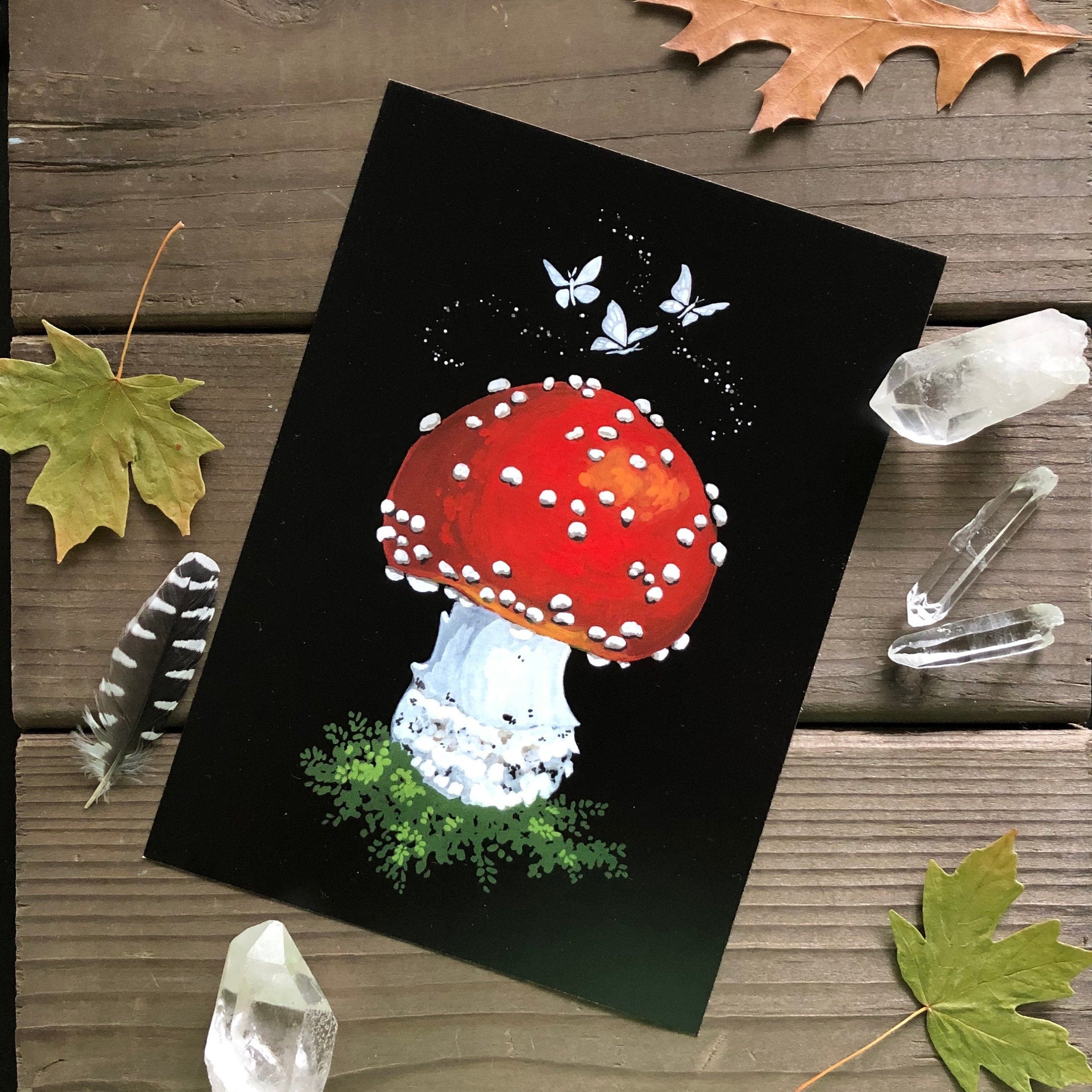 Magic Mushroom Print - Etsy