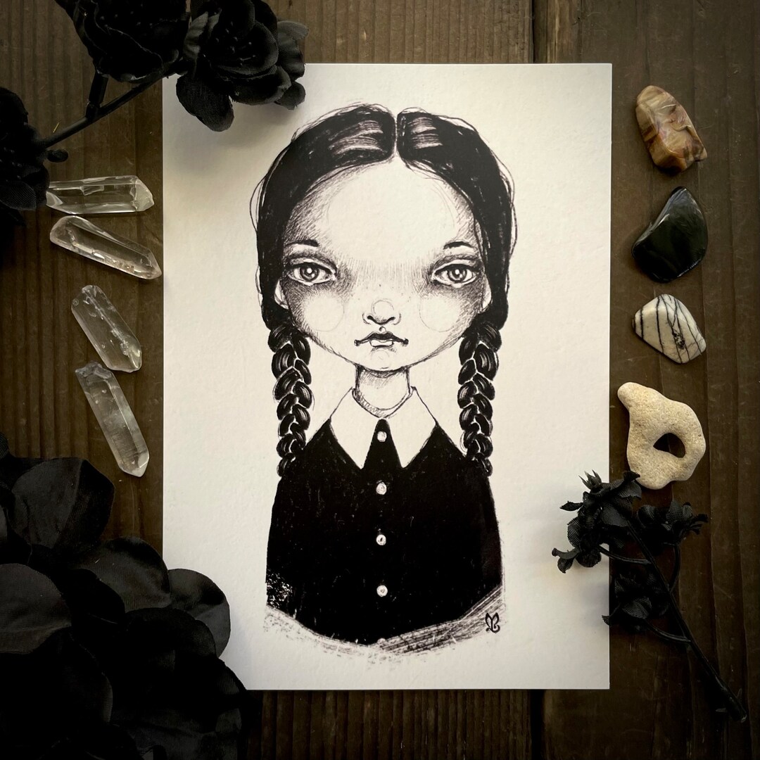 Wednesday Addams - Print - Etsy