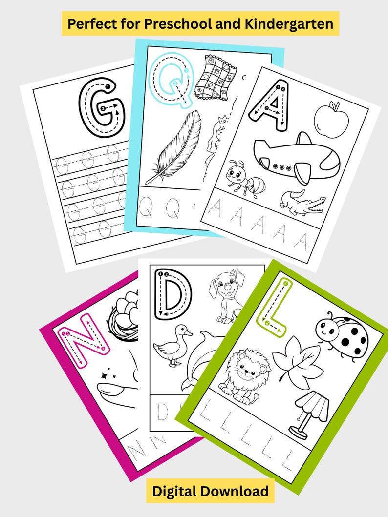 Alphabet + Numbers Bundle - Etsy