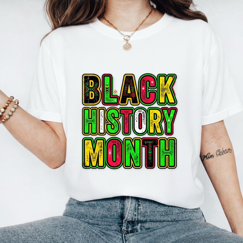 Distressed Black History Month Png, Grunge Vector Art, Retro Bold ...