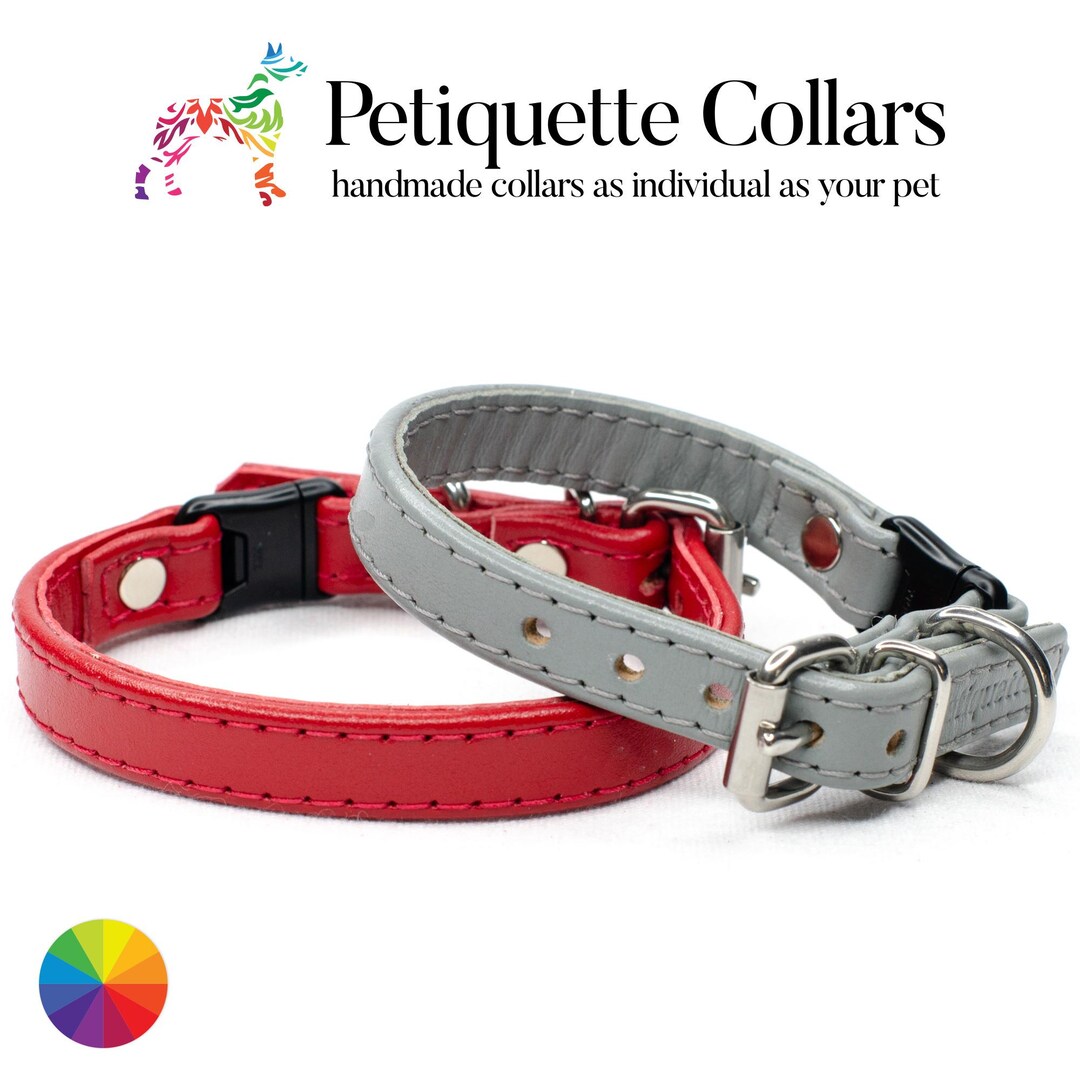 Soft Leather Breakaway Cat Collar: Handmade Safety Collar - Etsy