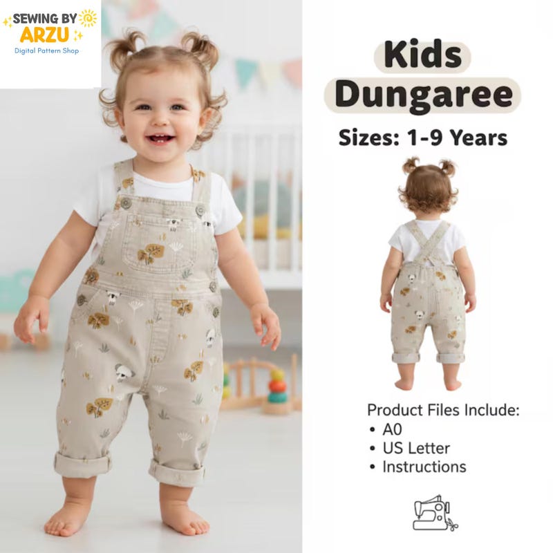 Dungaree Overall Pattern - Etsy UK