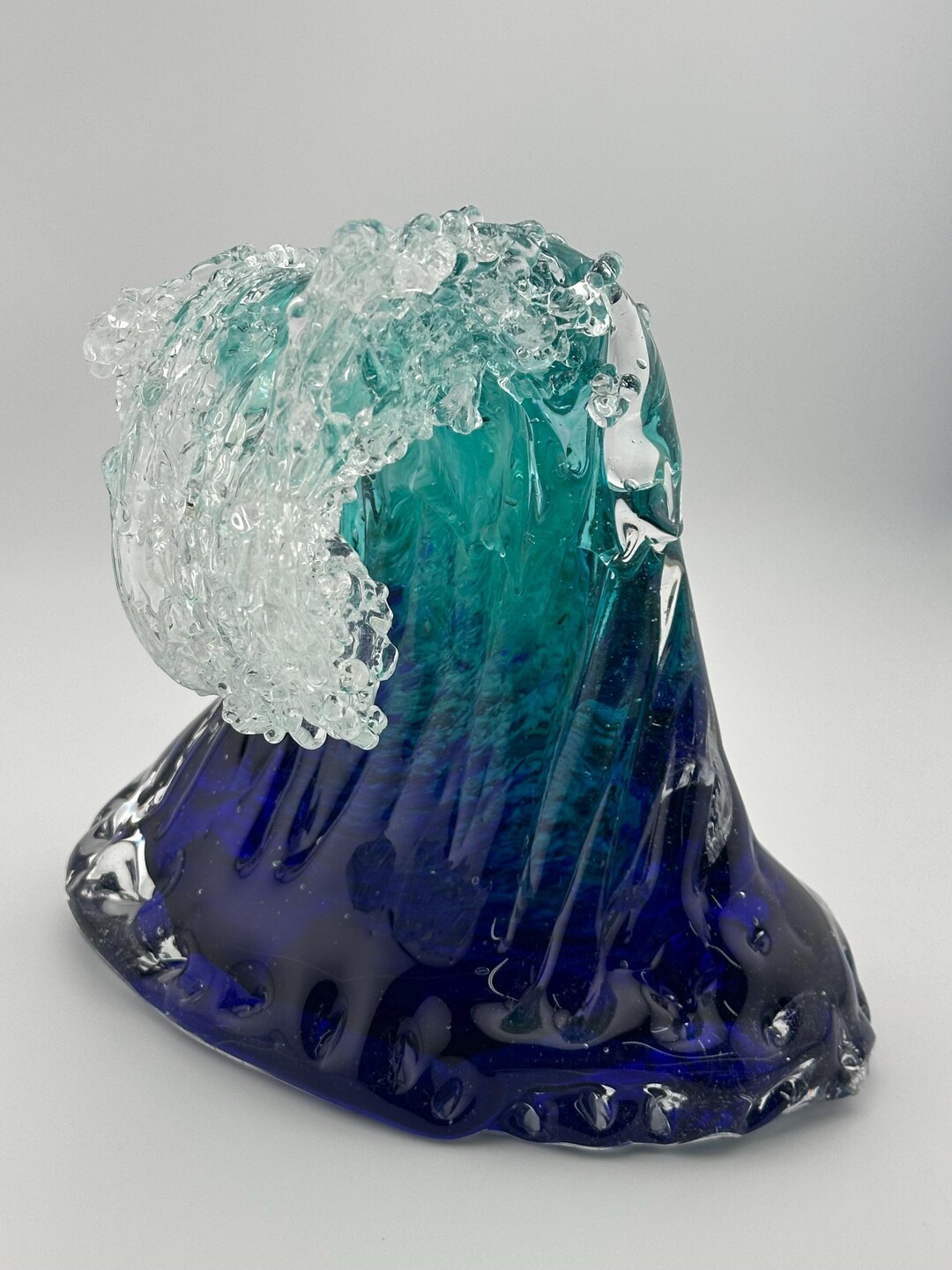 Tidal Break Handmade Glass Wave Sculpture - Etsy