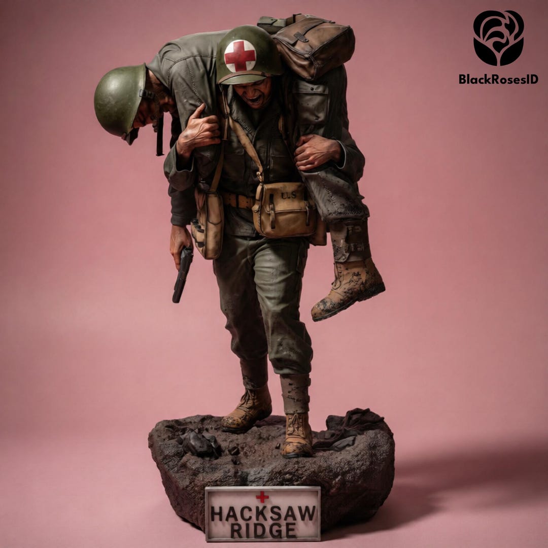 Hacksaw Ridge Medic Soldier STL Figure for 3D Printing Resin Model ...