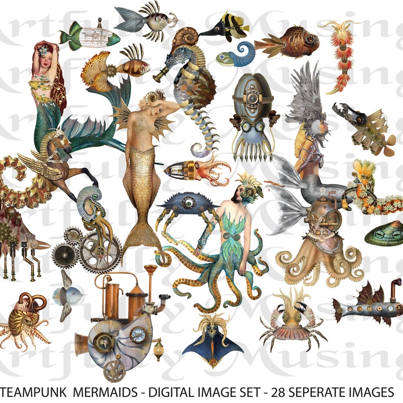 Steampunk Mermaid - Etsy
