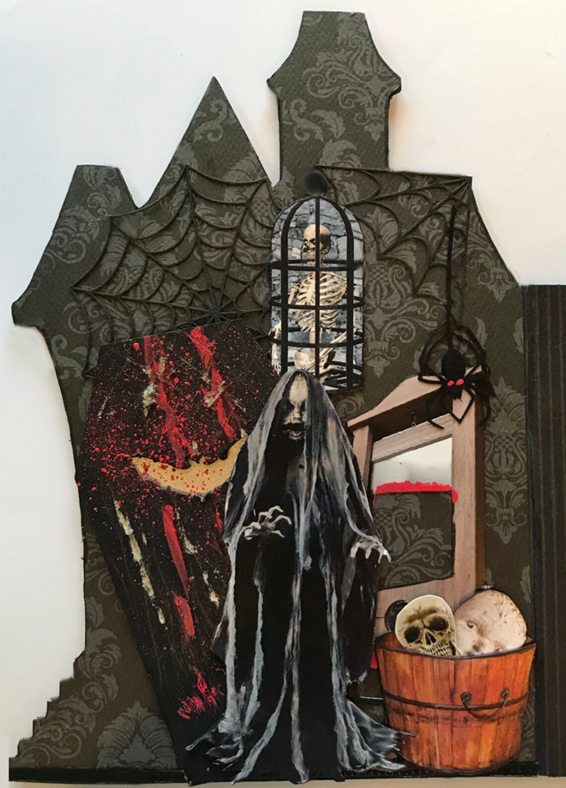 HOUSE OF HORROR #3 Halloween Collage Sheet- Digital Printable - Instant ...