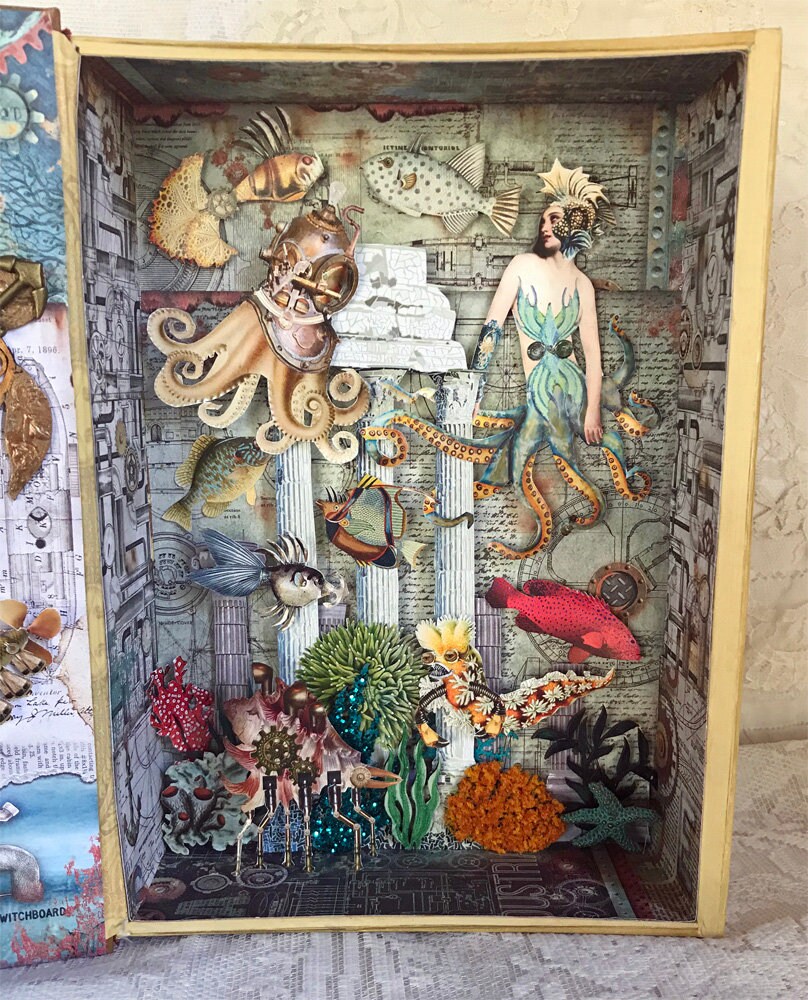 CORAL & SEAWEED Collage Sheet- Digital Printable - Instant Download ...