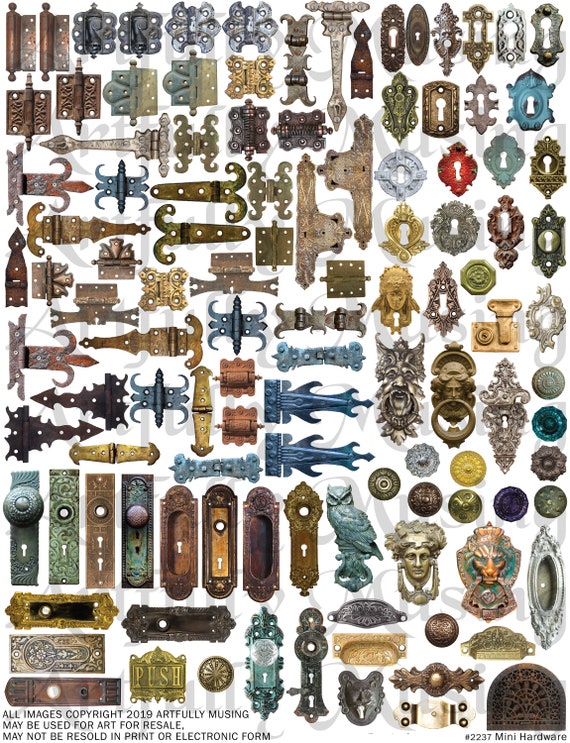Mini Hardware Collage Sheet Digital Printable Instant - Etsy UK