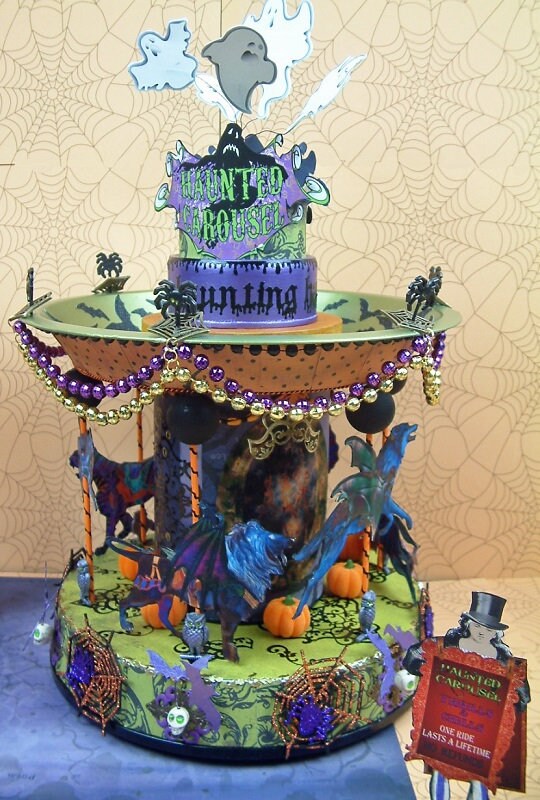 2 Sheet Set Halloween Carnival Rides 1 Haunted Carousel - Etsy