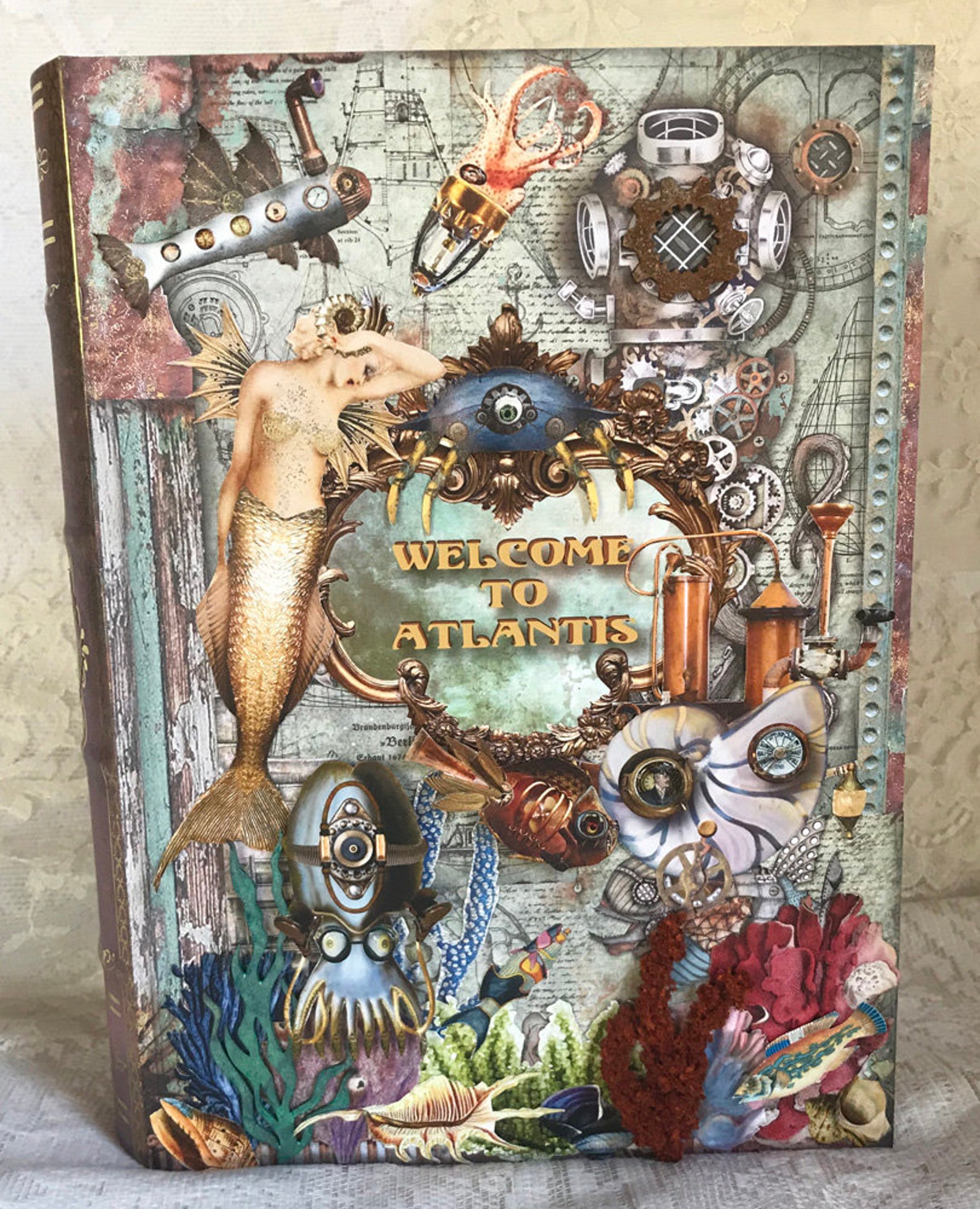 COLORFUL FISH Collage Sheet Digital Printable Instant | Etsy