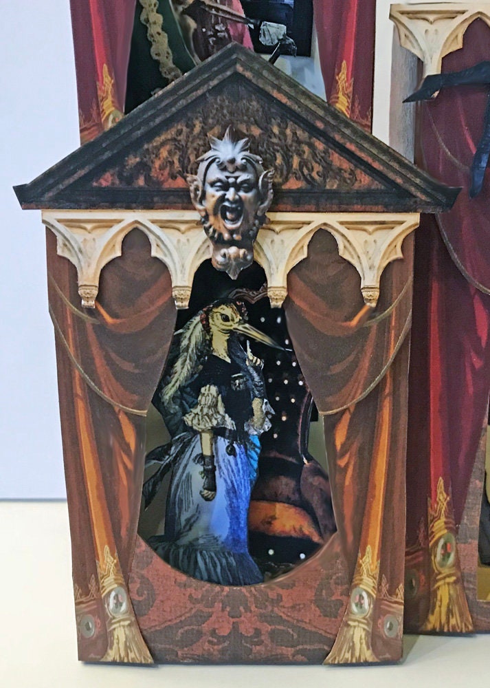 Mini Gothic Architecture Miniature Halloween Collage Sheet - Etsy