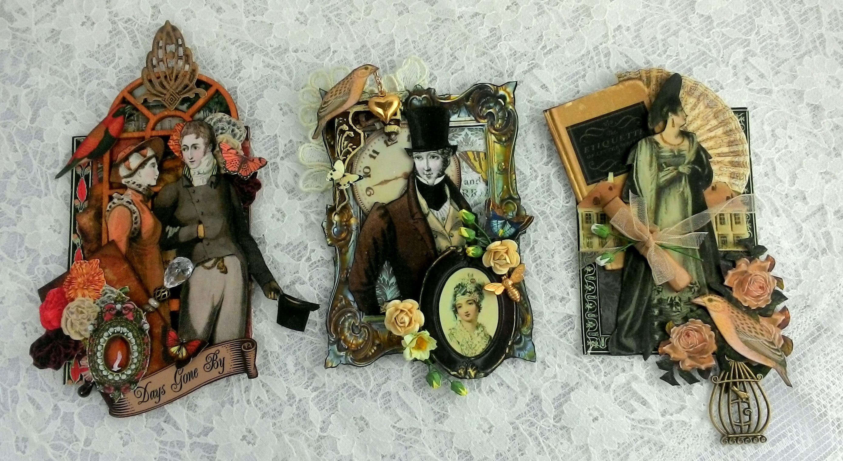 Days Gone by Regency Gents & Ladies Fashion Collage Sheet - Digital ...