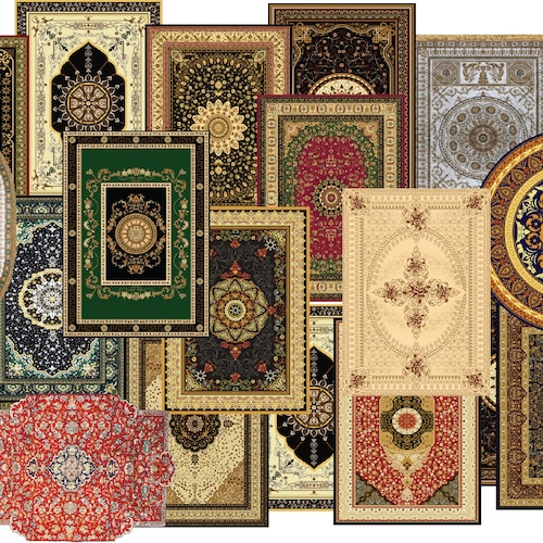 Miniature Rugs 1:12 Scale 20 Separate Images Digital - Etsy