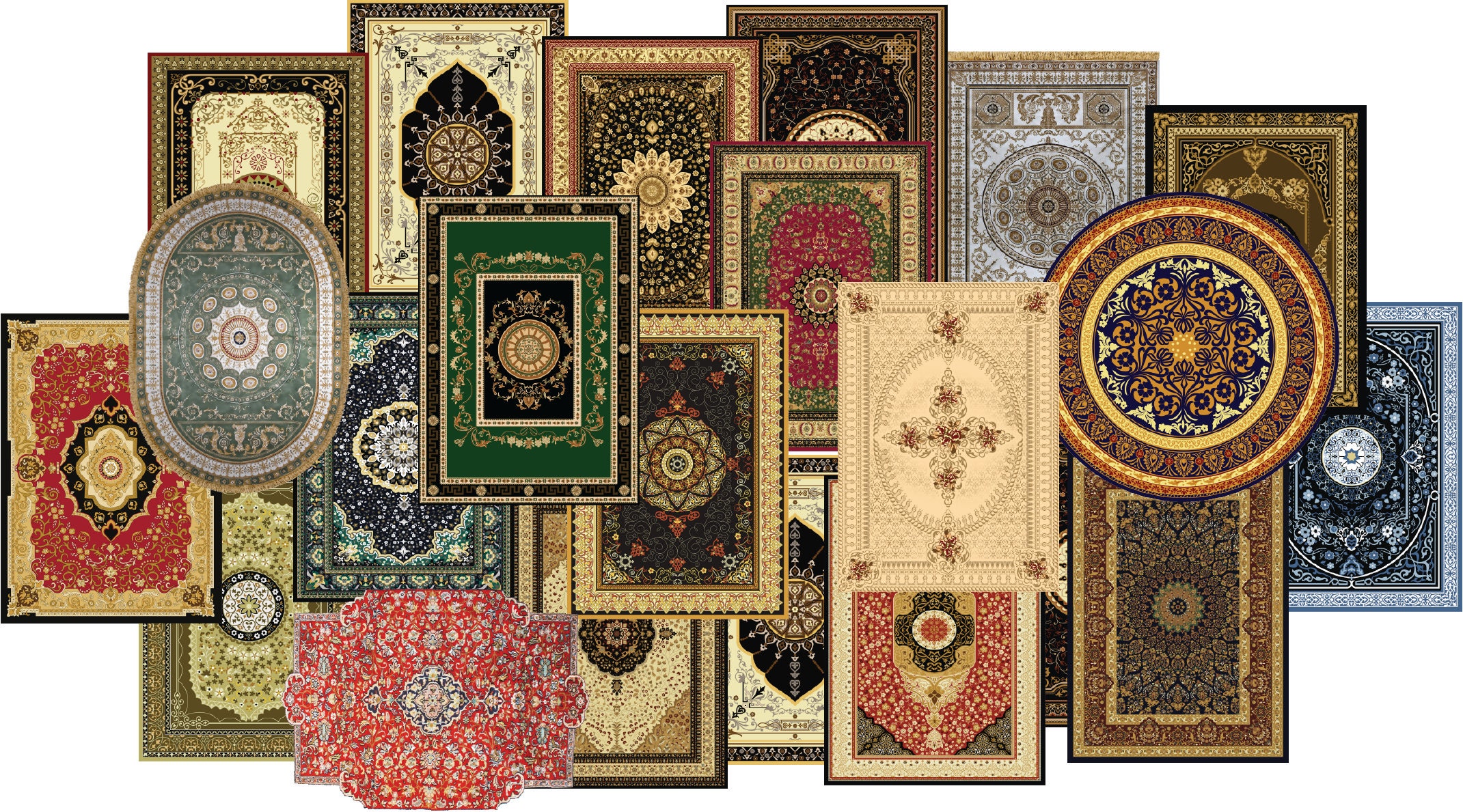 Miniature Rugs 1:12 Scale 20 Separate Images Digital | Etsy