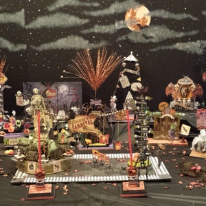 Halloween Carnival #1 - Miniature Ticket Booth Collage Sheet- Digital ...