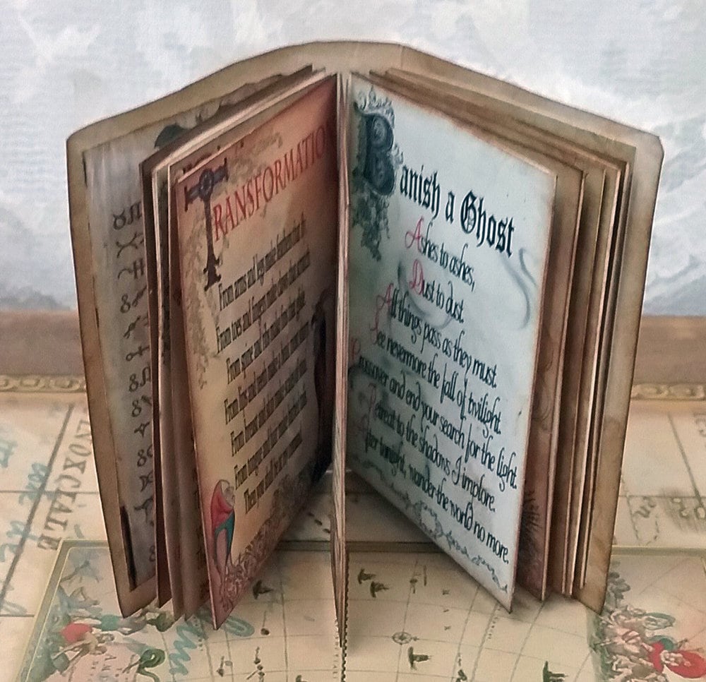 Magical Book Covers #1- Spells Potions Charms Halloween Collage Sheet ...