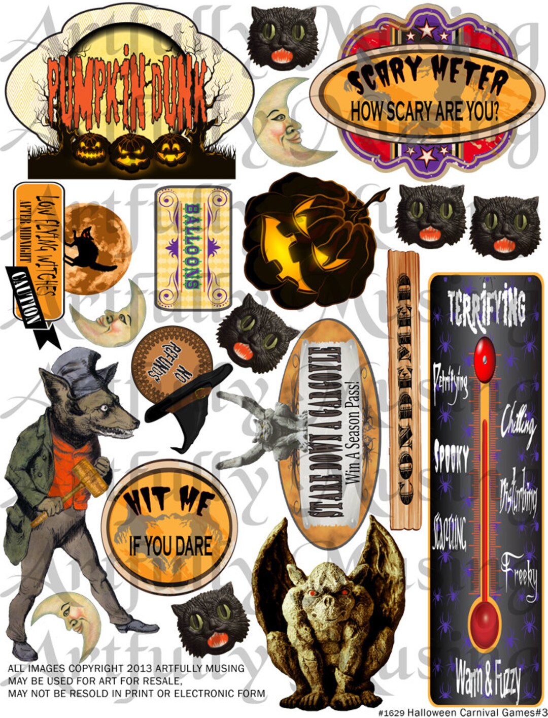 Halloween Carnival Games #3 - Miniature Scary Meter & Stare Down a ...