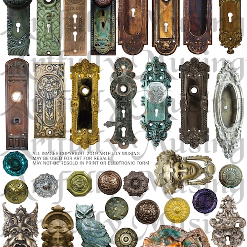 Mini Hardware Collage Sheet Digital Printable Instant - Etsy