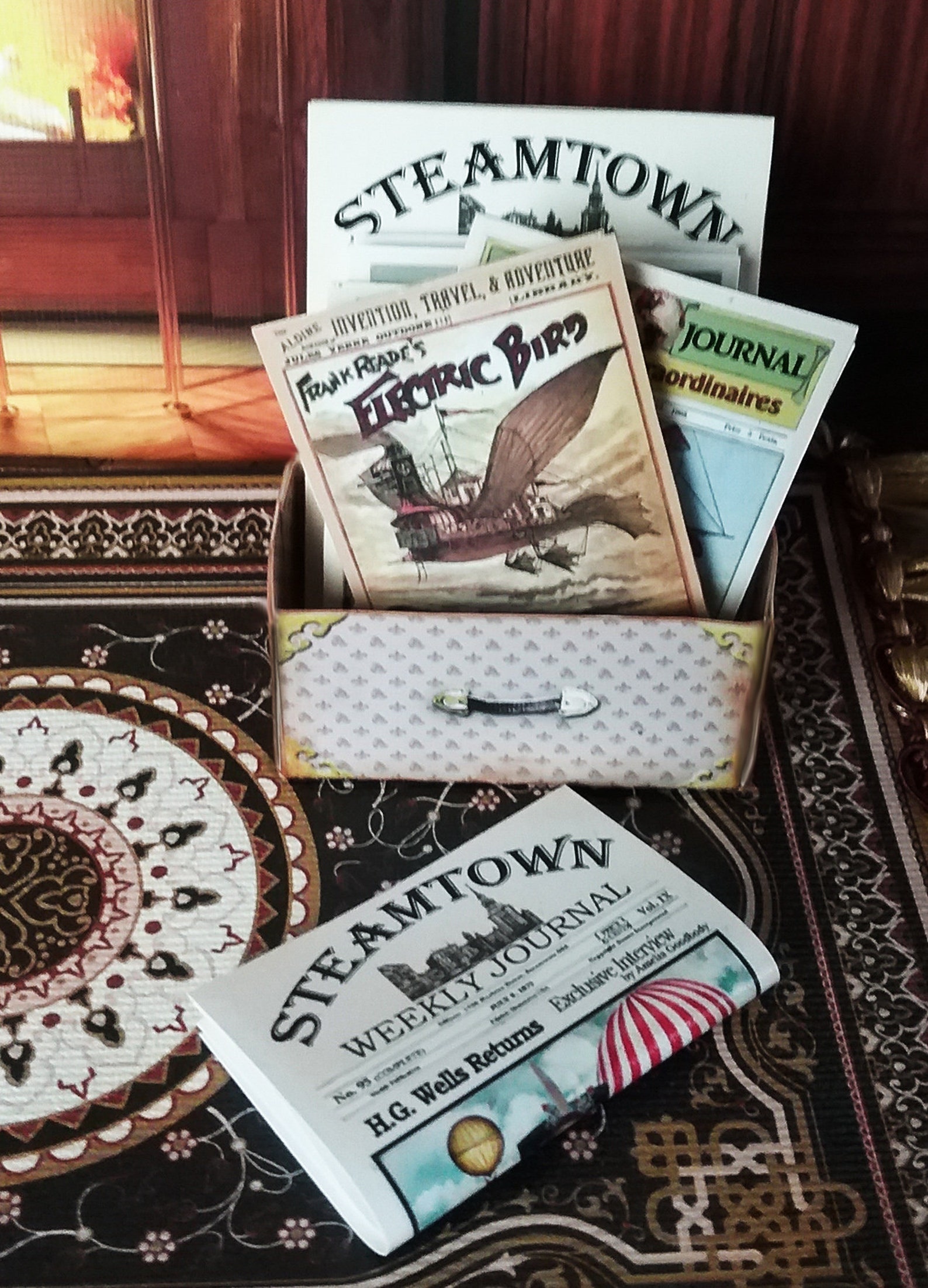 Steampunk Explorers Books & Magazines Collage Sheet Digital - Etsy