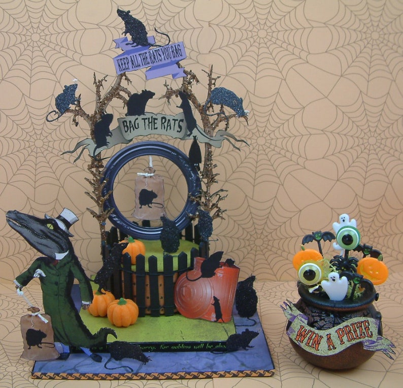 Halloween Carnival Games Miniature Halloween Digital Image Set - Etsy