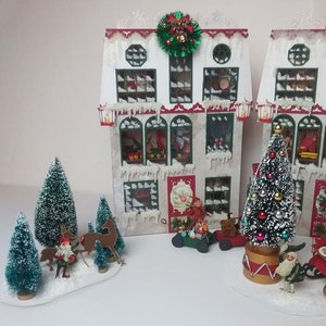 Christmas Elves in Santa's Workshop North Pole Collage Sheet - Digital ...