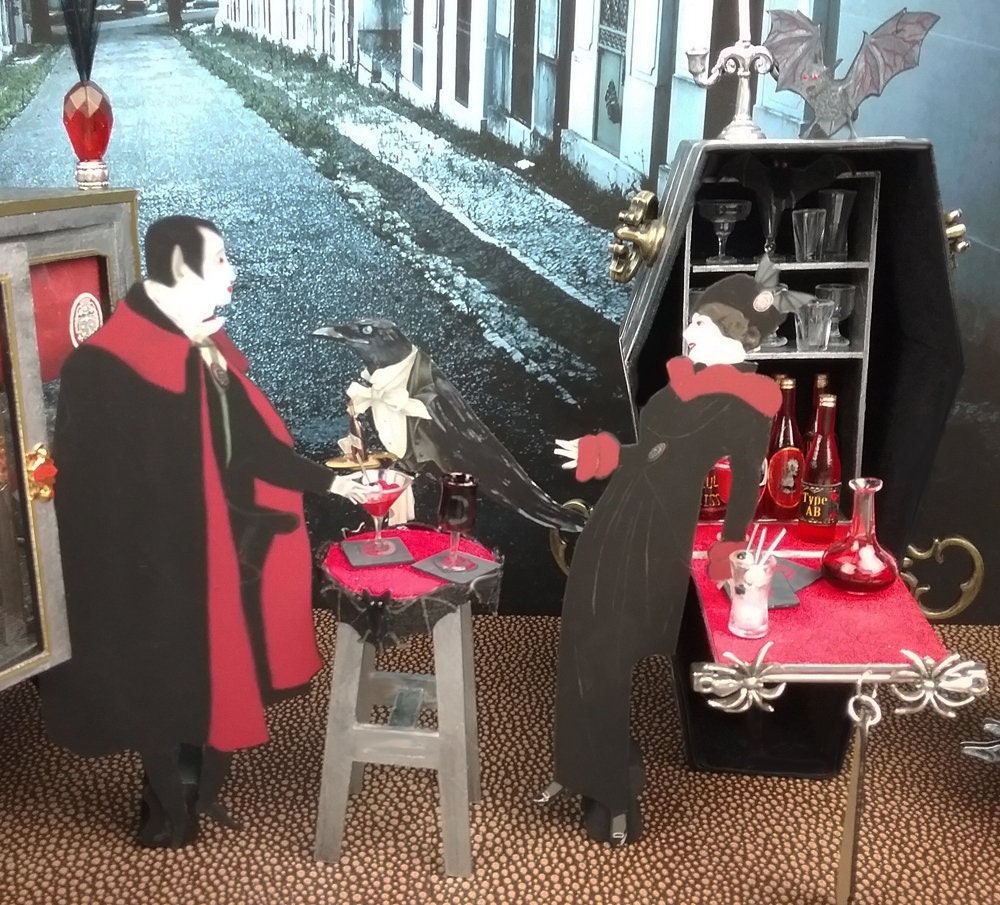 DRACULA VAMPIRE Halloween Collage Sheet Digital Printable | Etsy