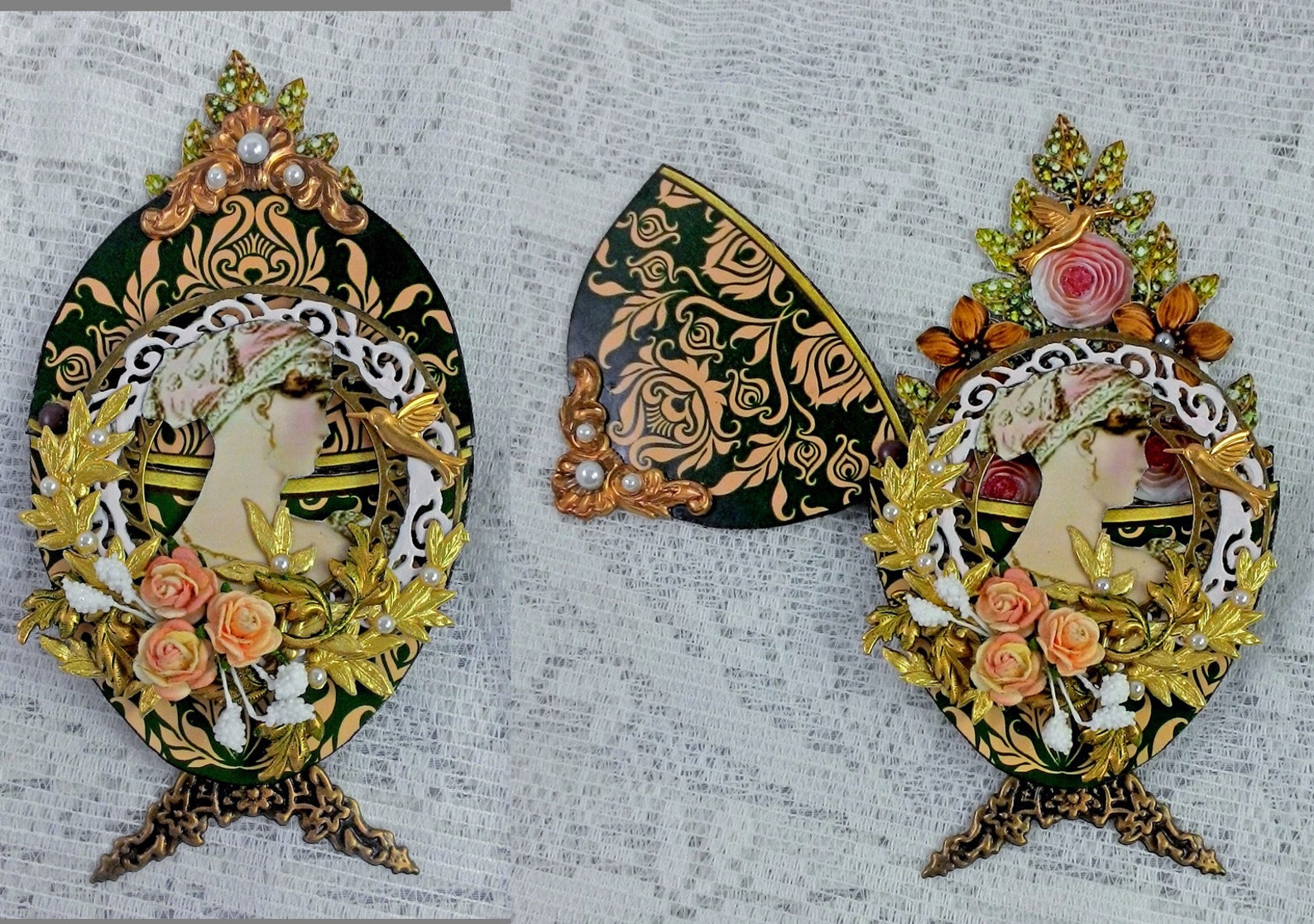 Openable Elegant Eggs Inspired by Faberge Eggs ATC Sized | Etsy