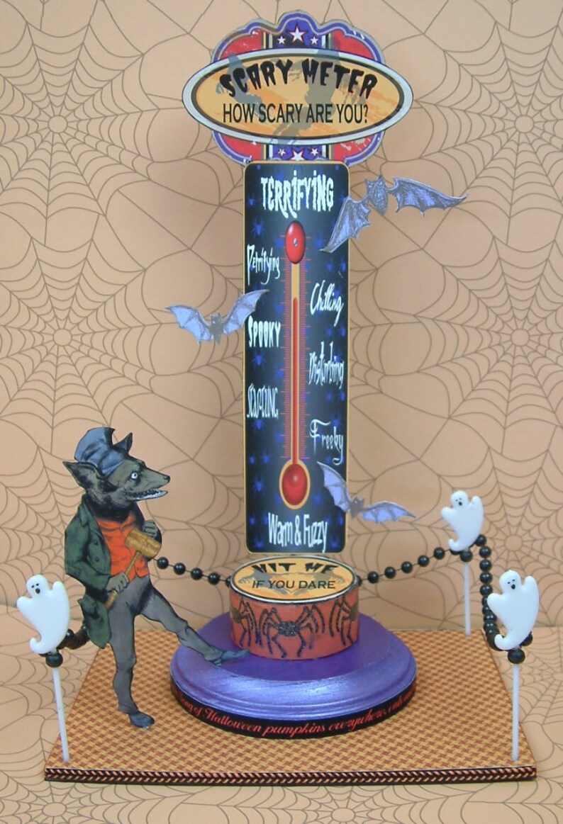 Halloween Carnival Games #3 - Miniature Scary Meter & Stare Down a ...