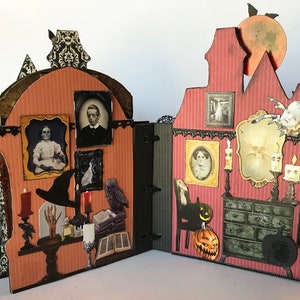 SPOOKY FRAMED PORTRAITS Halloween Collage Sheet- Digital Printable ...