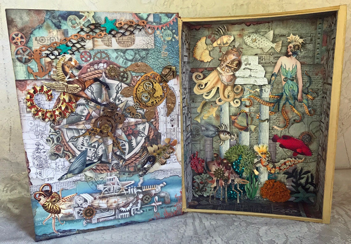 COLORFUL FISH Collage Sheet Digital Printable Instant | Etsy