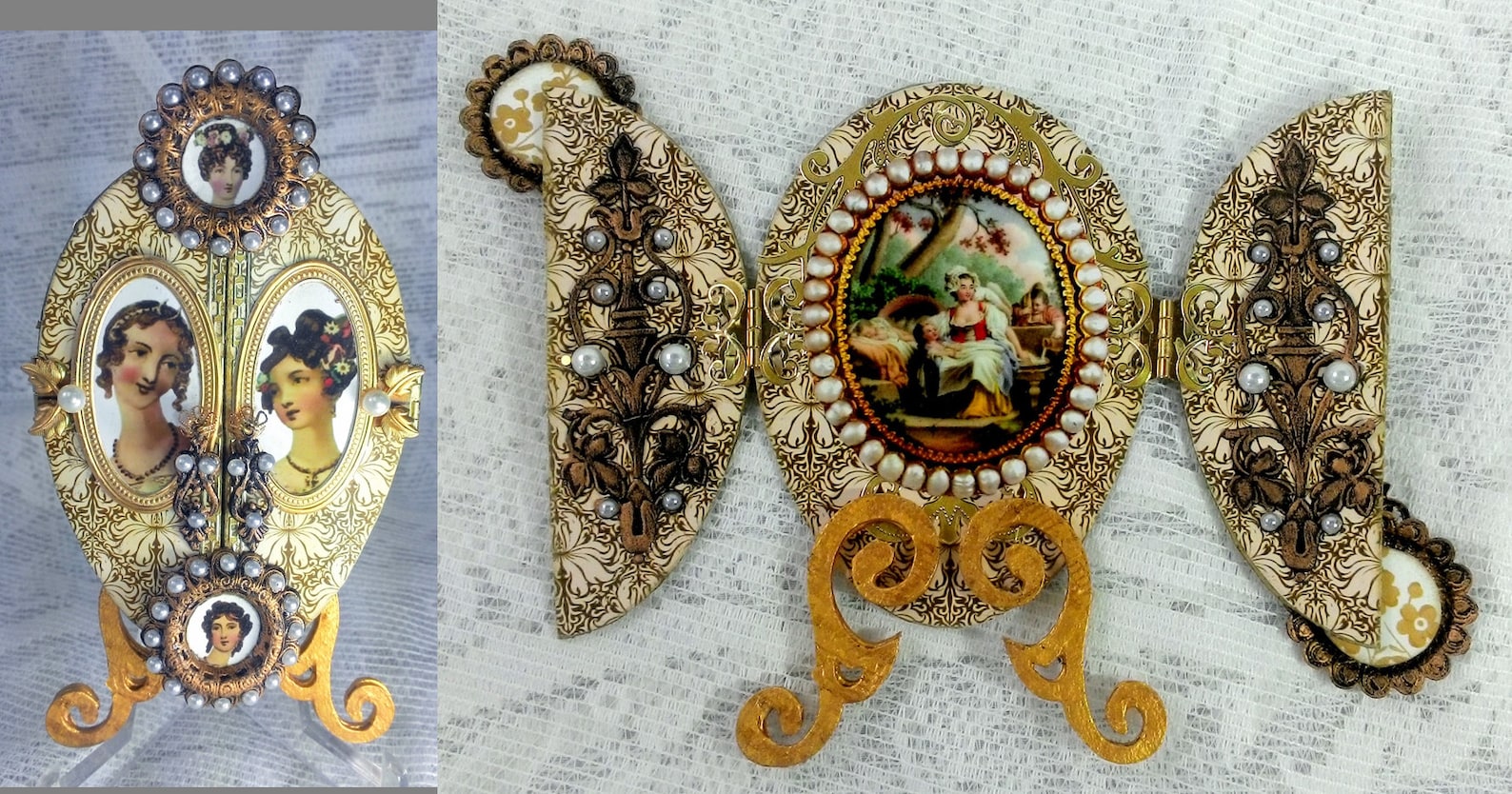 Openable Elegant Eggs Inspired by Faberge Eggs ATC Sized | Etsy