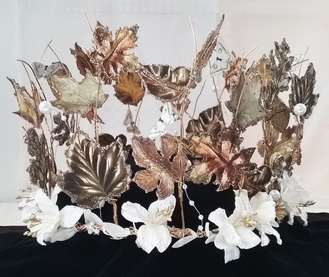 Gold Leaves Collage Sheet Digital Printable Instant - Etsy
