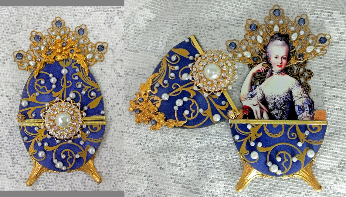 Openable Elegant Eggs Inspired by Faberge Eggs ATC Sized | Etsy