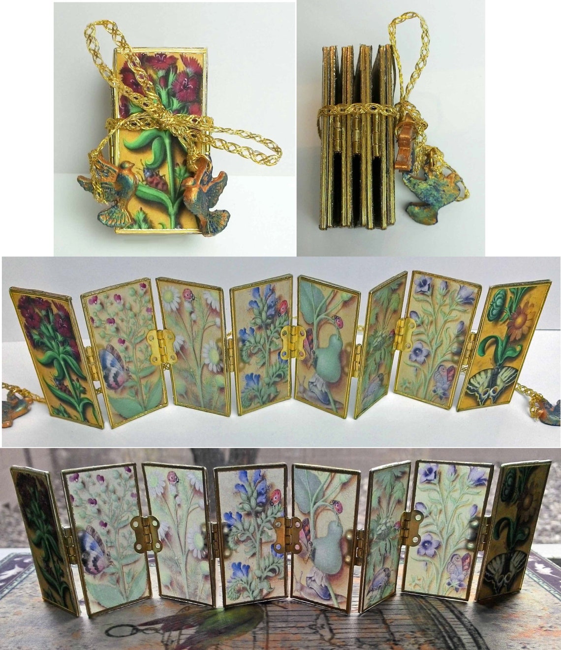 Floral Panels Collage Sheet Digital Printable Instant - Etsy