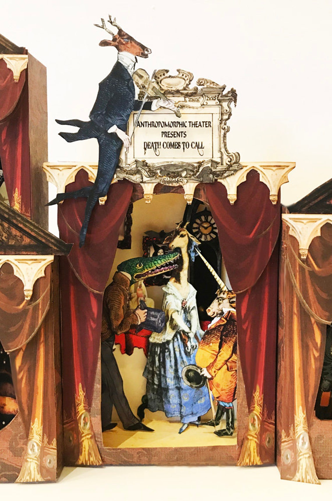 Mini Gothic Architecture Miniature Halloween Collage Sheet - Etsy