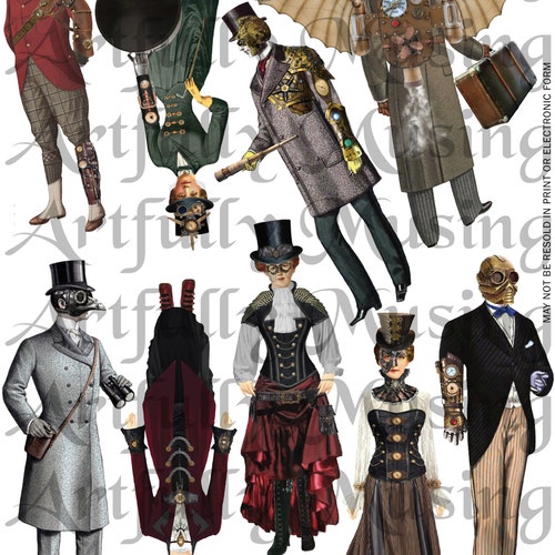 Steampunk Doors Collage Sheet Digital Printable Instant - Etsy
