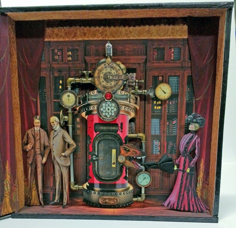 Time Machine Steampunk Collage Sheet- Digital Printable - Instant ...