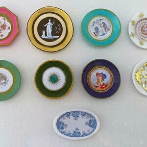 Miniature Plate Patterns Collage Sheet- Digital Printable - Instant ...