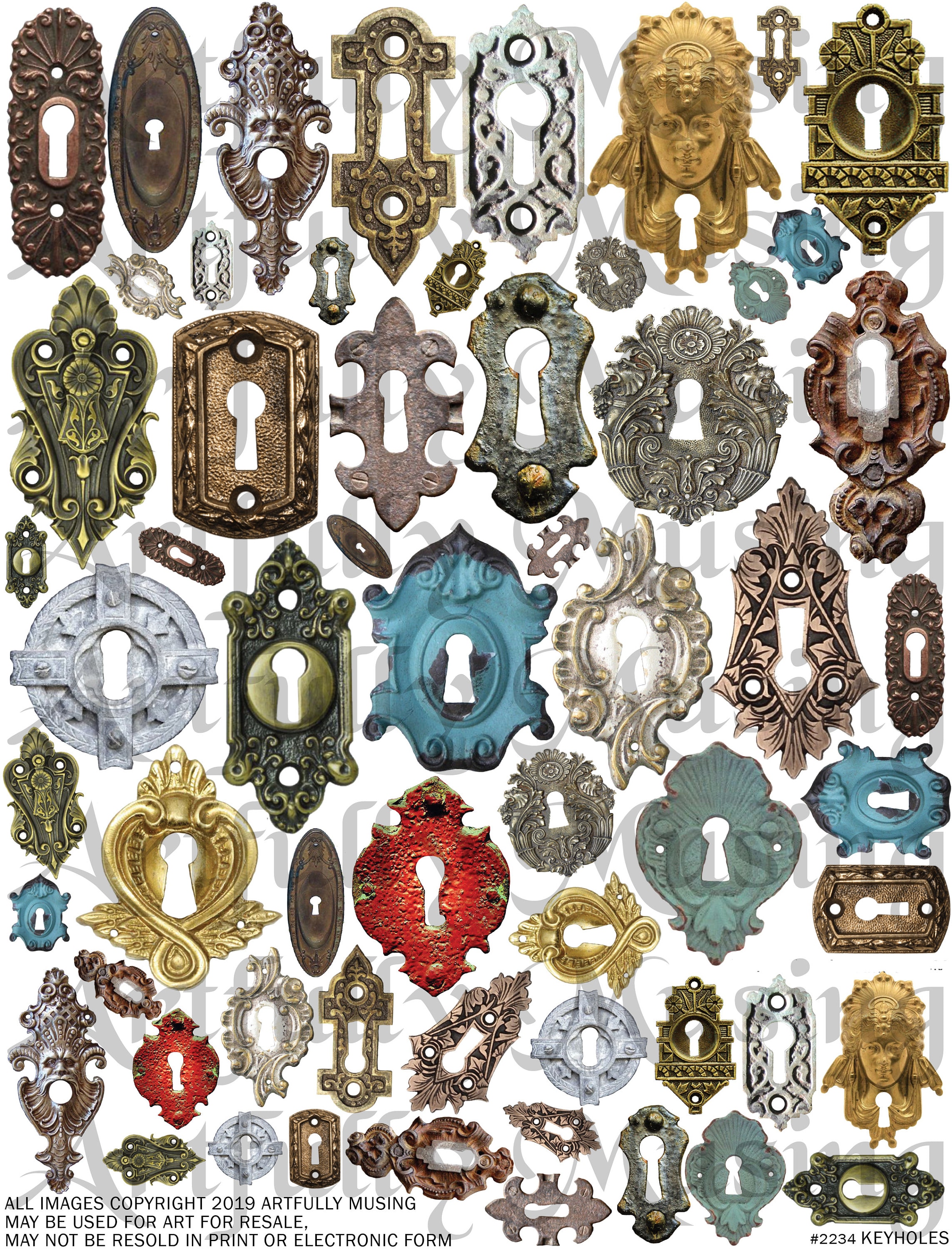 Victorian Keyhole With Wings