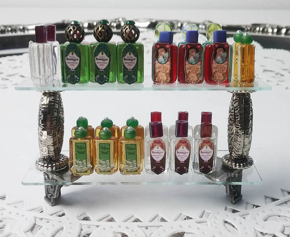 Miniature Perfume Bottle Labels Ephemera Collage Sheet | Etsy