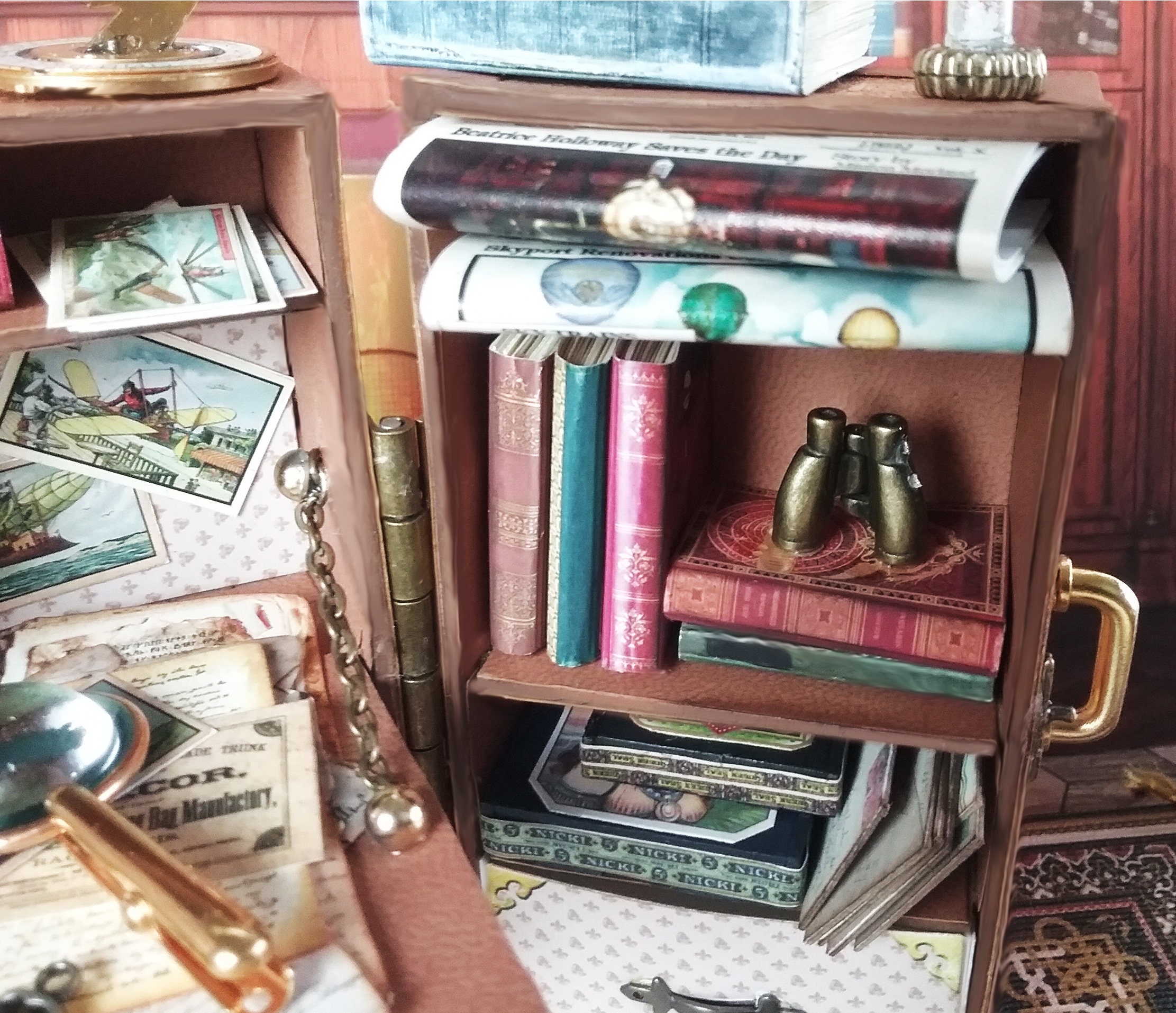 Steampunk Explorers Books & Magazines Collage Sheet Digital - Etsy