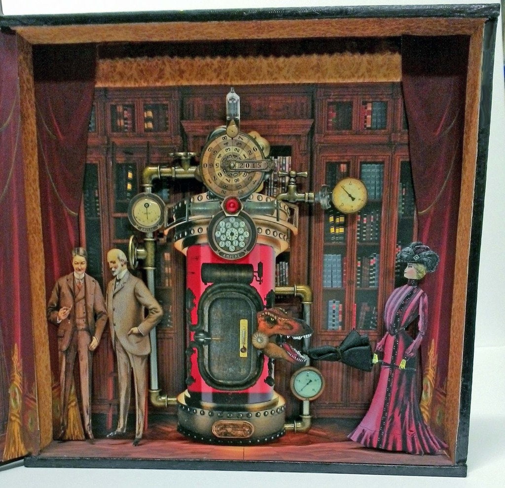 Steampunk Time Machine Image Set - Separate Images - Digital Image Set ...