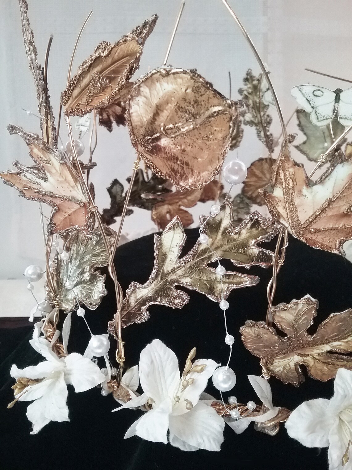 Gold Leaves Collage Sheet Digital Printable Instant - Etsy