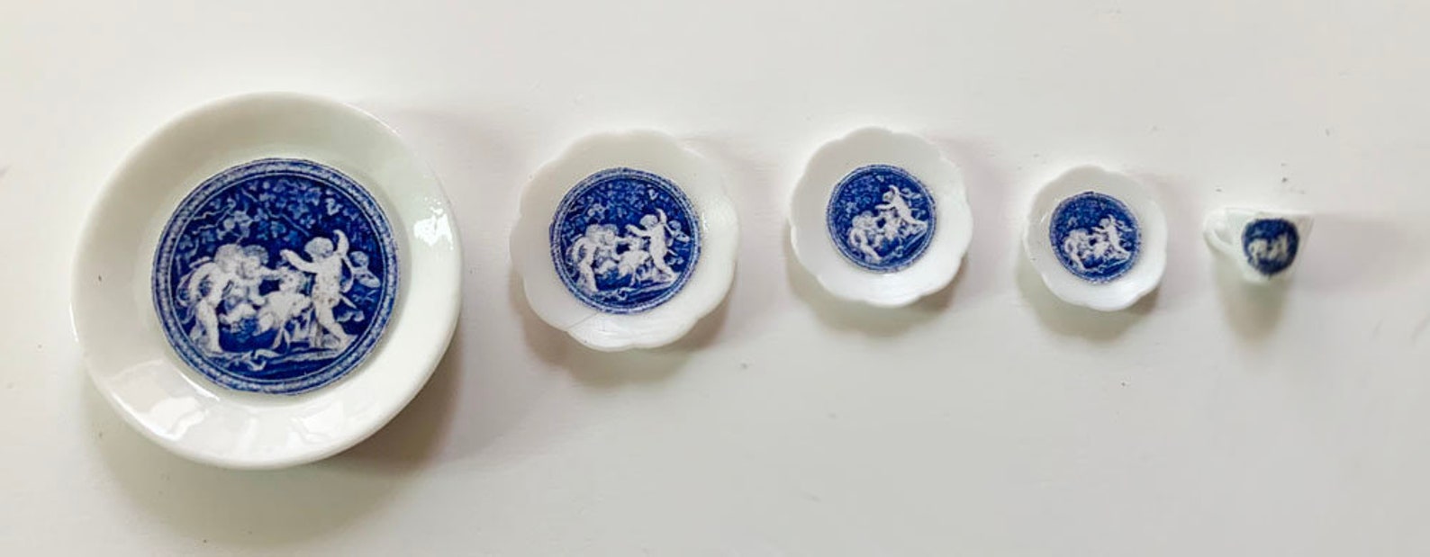 Miniature Plate Settings 1 Collage Sheet Digital Printable - Etsy