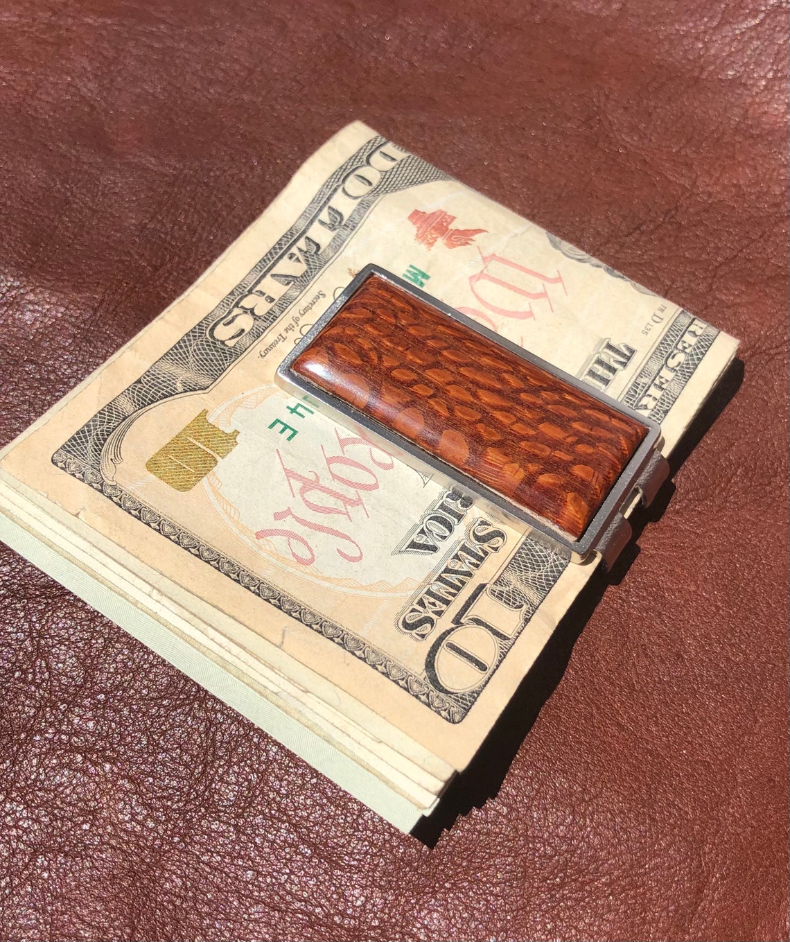 Solid Wood Money Clip, Cocobolo, Ebony, Lacewood - Etsy