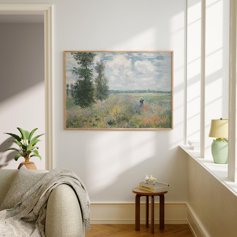 Claude Monet Art | Impressionist Meadow Print | Summer Field Poster ...