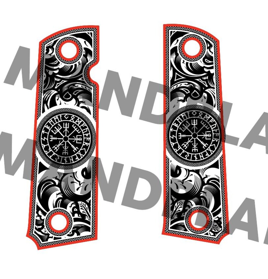 Viking 1911 Grips Engraving Vector | Norse Design Art (digital Download ...