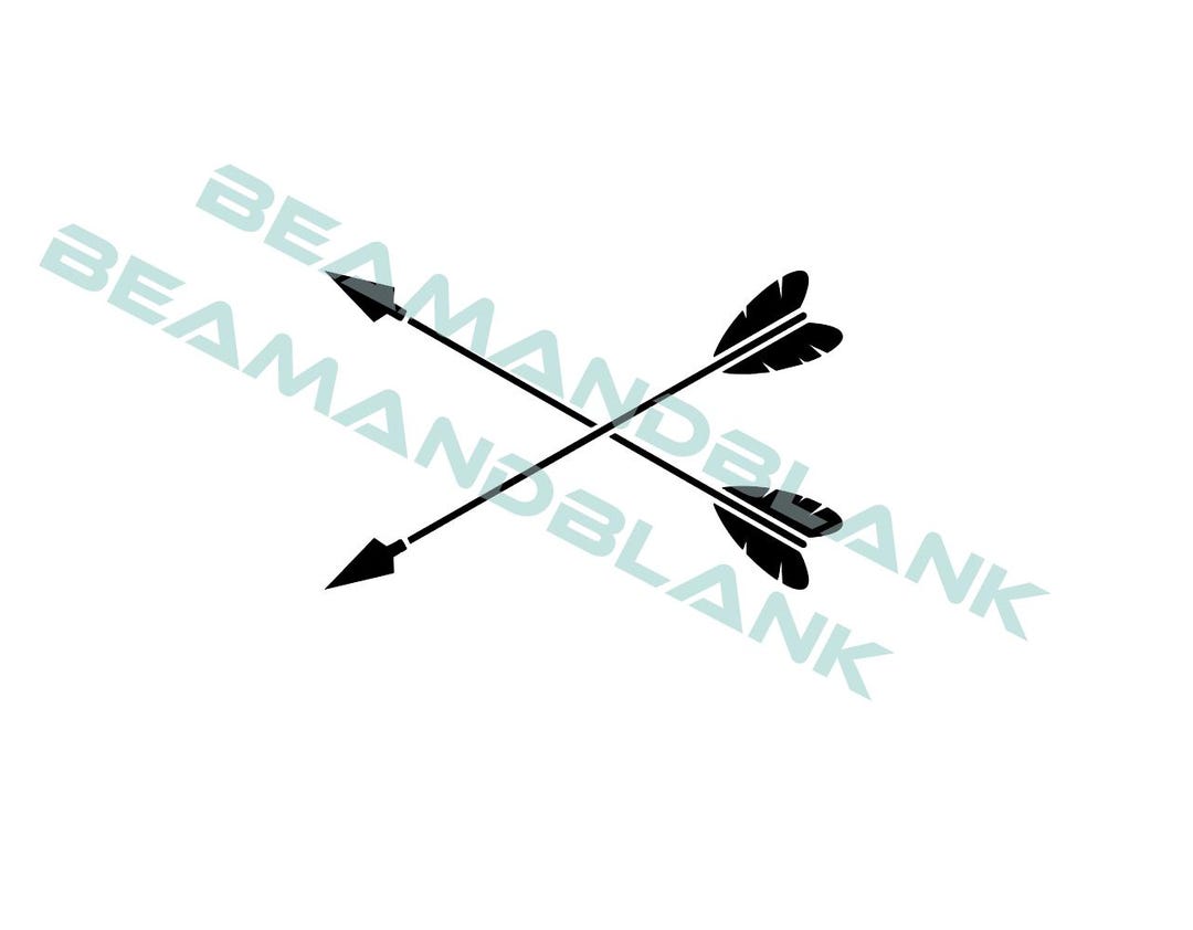 Crossed Arrows Vector File | Minimal Arrow Emblem SVG AI EPS | Laser ...