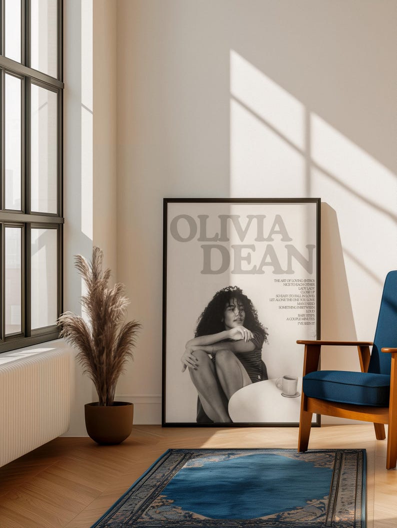 Olivia Dean Album Tracklist Poster | Soulful Indie Pop Wall Art ...