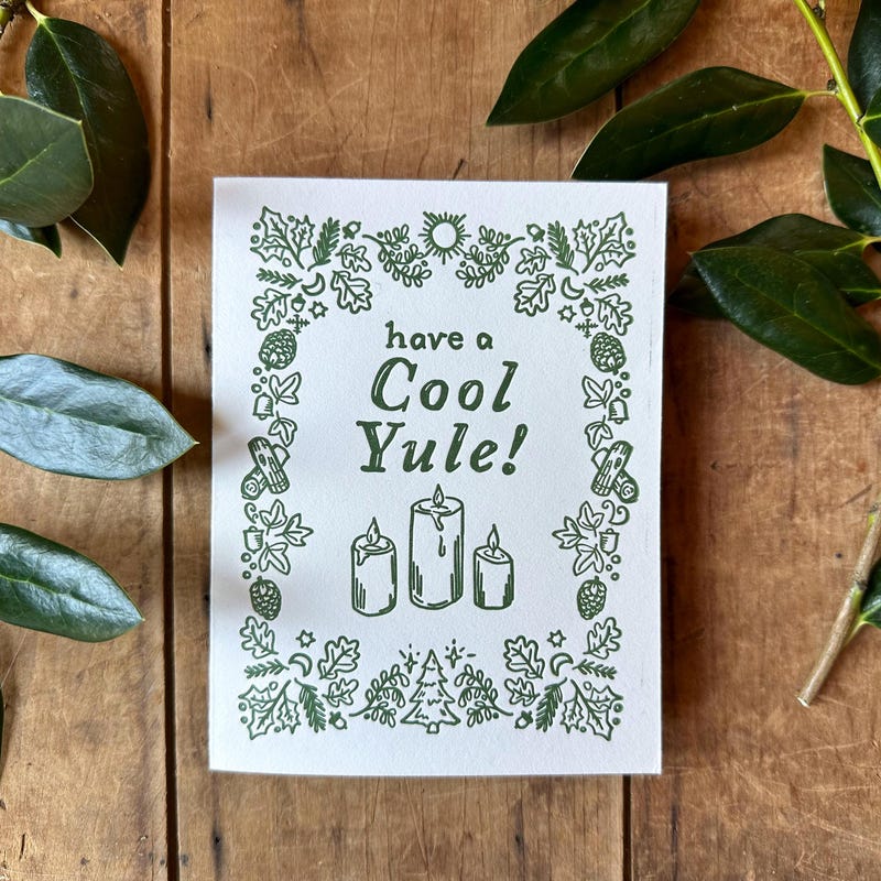 Yule Cards - Etsy